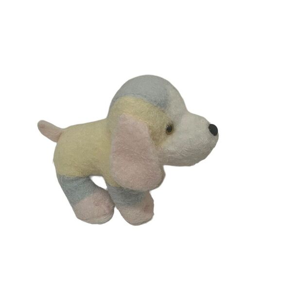 Toys | Puppy Dog Plush Patchwork Colorblock Pastel Colors 7 Stuffed ...